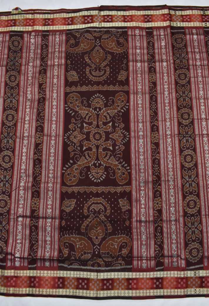 Blue Colour Pasapali Border Sambalpuri Handloom Silk Saree - Sambalpuri ...