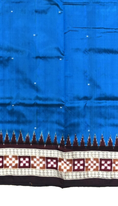 German Colour Pasapali Border Sambalpuri Handloom Bandha Silk Saree ...